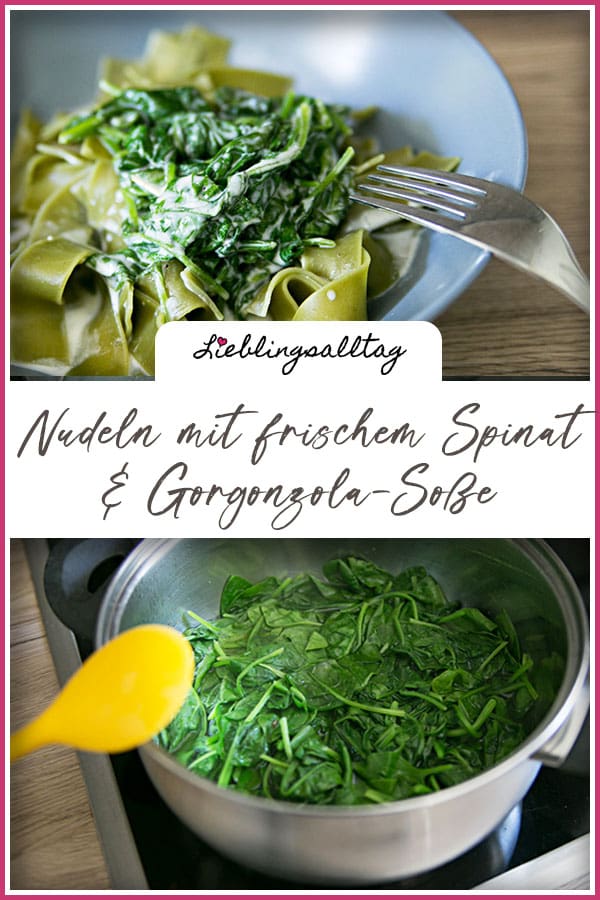 Frischer Spinat Gorgonzola Sosse Rezept